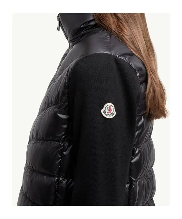 Moncler Padded Wool Zip-up Cardigan
