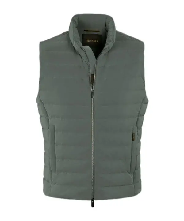 MOORER Calaf Quilted Down Gilet - Gray