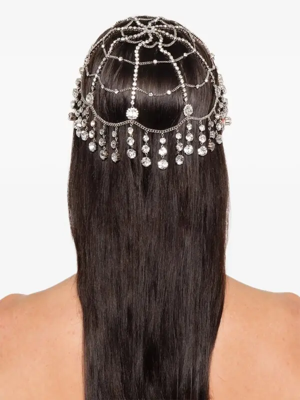 Rabanne Crystal Fringe Headpiece