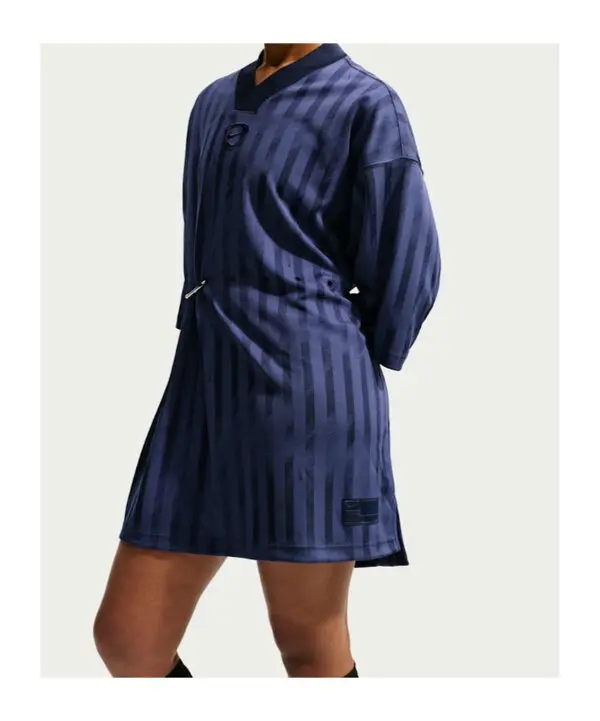 Nike Striped Jersey Mini Dress - Blackened Blue