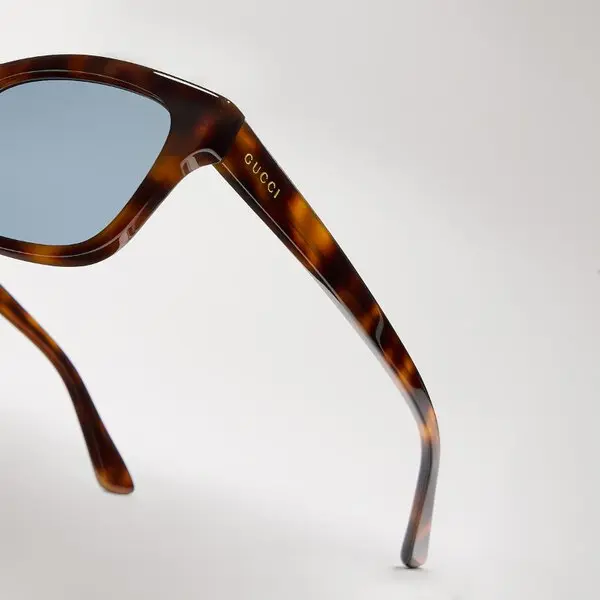 Gucci Low Nose Bridge Fit Rectangular Sunglasses