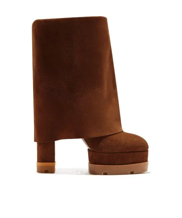 Casadei Nancy Reversable Boots - Brown