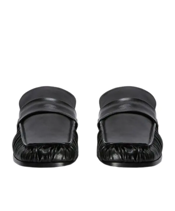 JIL SANDER Squared Toe Nappa Leather Mules