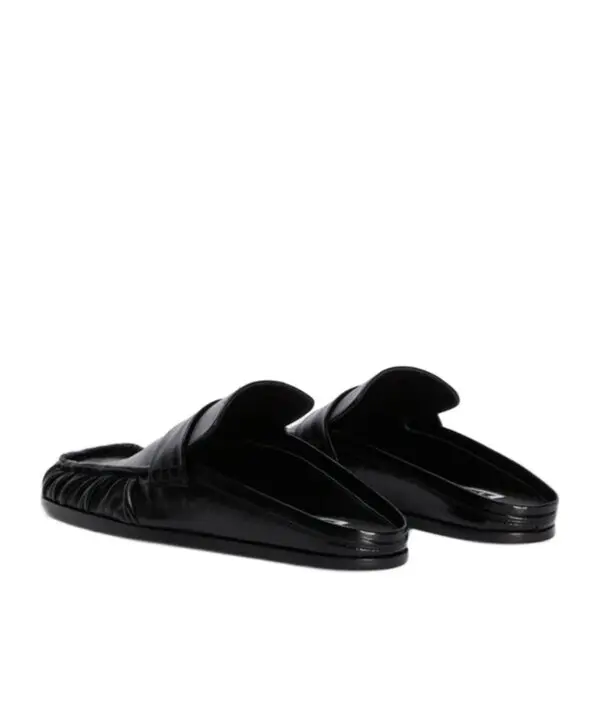 JIL SANDER Squared Toe Nappa Leather Mules