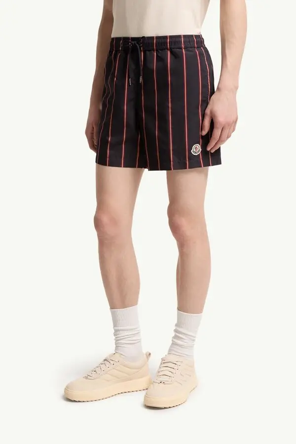 Moncler Striped Swim Shorts