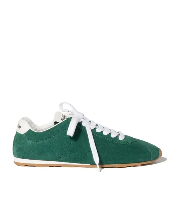Miu Miu Plume Suede Sneakers