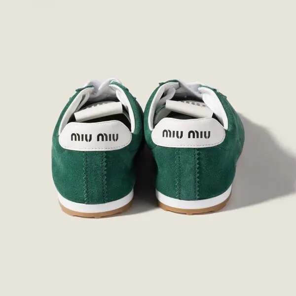 Miu Miu Plume Suede Sneakers