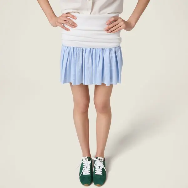 Miu Miu Plume Suede Sneakers