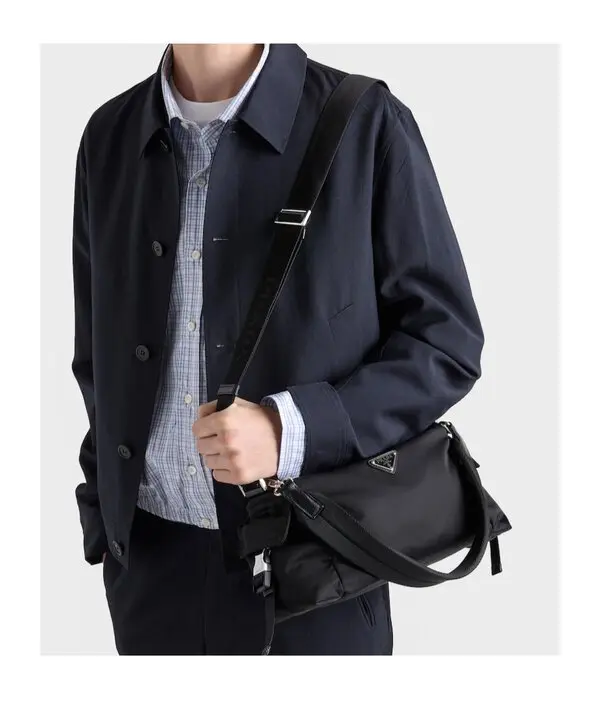 Prada Explore Re-nylon And Leather Bag