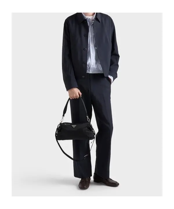 Prada Explore Re-nylon And Leather Bag
