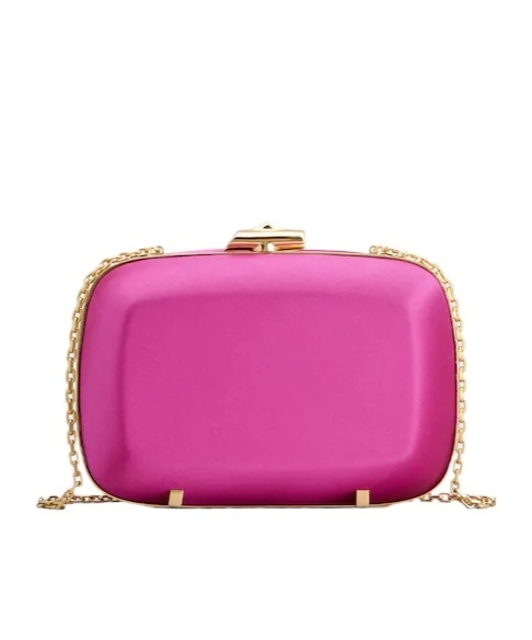 ROGER VIVIER Quilted Box Shoulder Bag - Pink