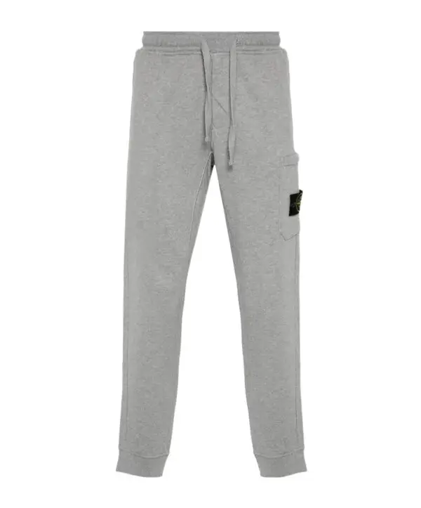 Stone Island Compass-badge Melange Tapered Trousers - Grey