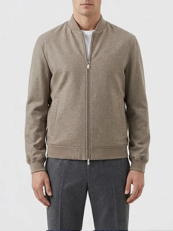 Brunello Cucinelli Long-sleeved Zip-up Bomber Jacket