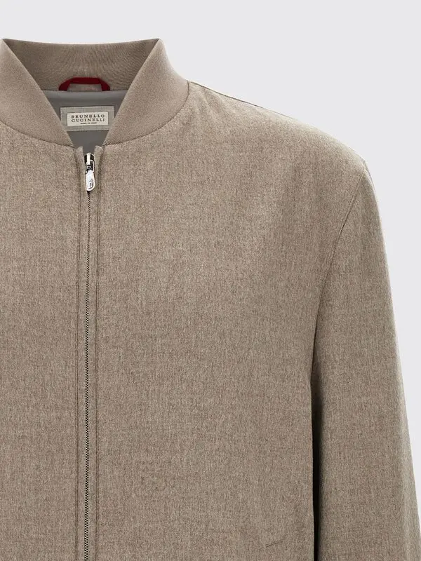 Brunello Cucinelli Long-sleeved Zip-up Bomber Jacket