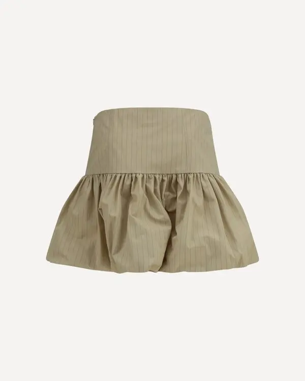 GANNI Striped Mini Skirt