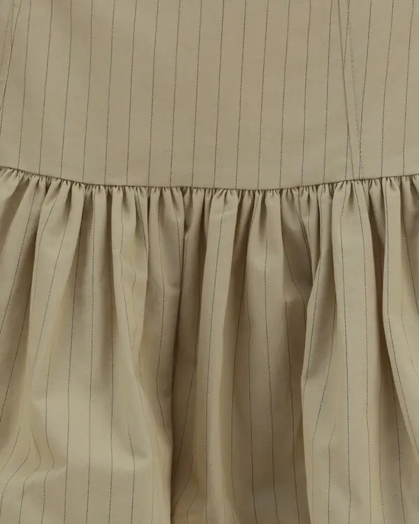 GANNI Striped Mini Skirt