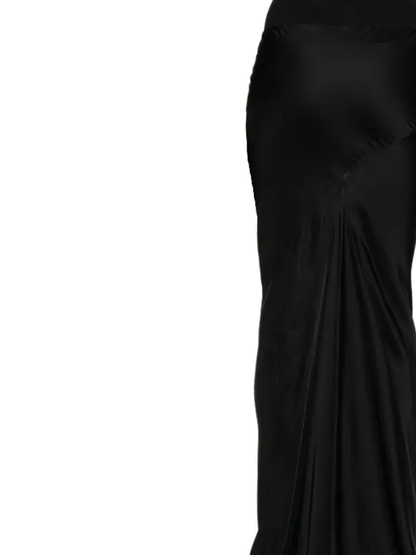 Rick Owens Coda Slim-fit Maxi Skirt - Black