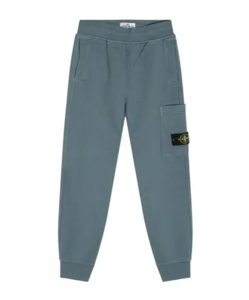 Stone Island Elastic-waist Athletic Pants - Blue