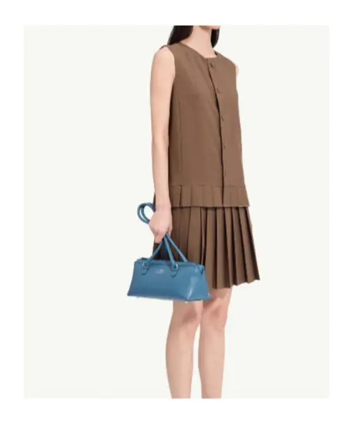 MAISON MARGIELA Pleated Wool Blend Sleeveless Top