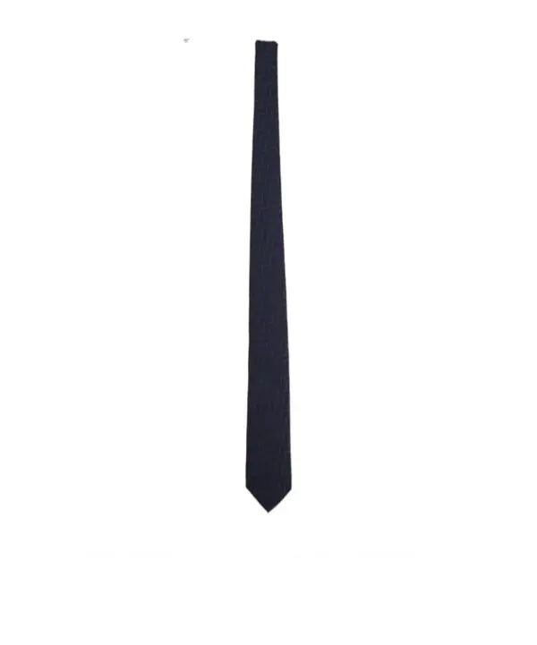 Giorgio Armani Zigzag Pattern Tie - Blue
