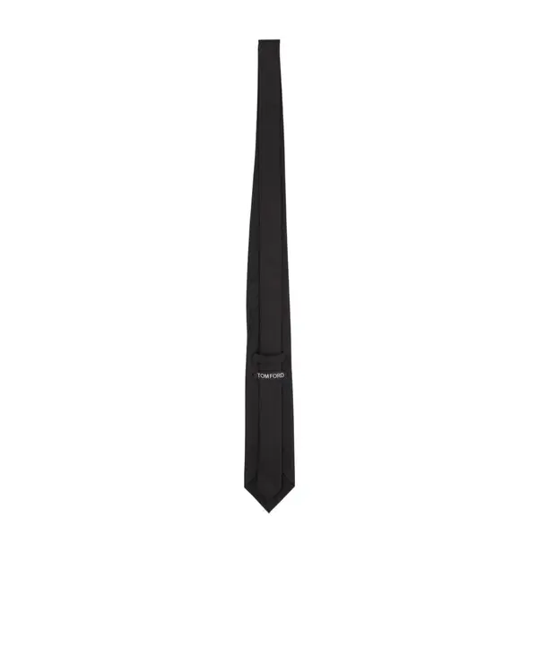TOM FORD Dotted Silk Tie - Black