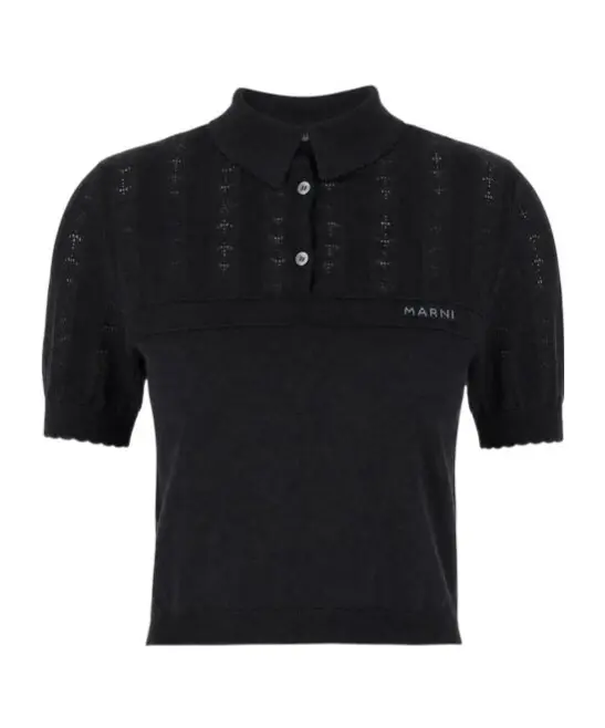 Marni Short-sleeved Polo Shirt - Black