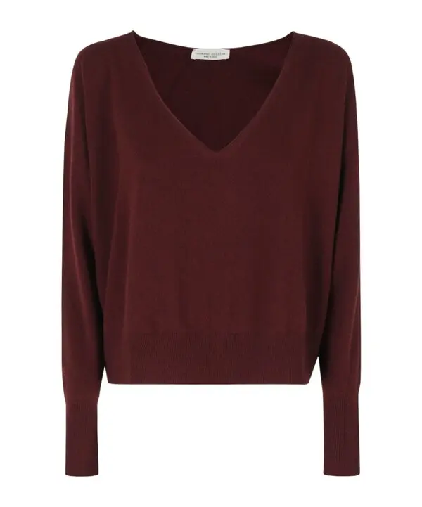 ROBERTO COLLINA V-neck Sweater - Bordeaux