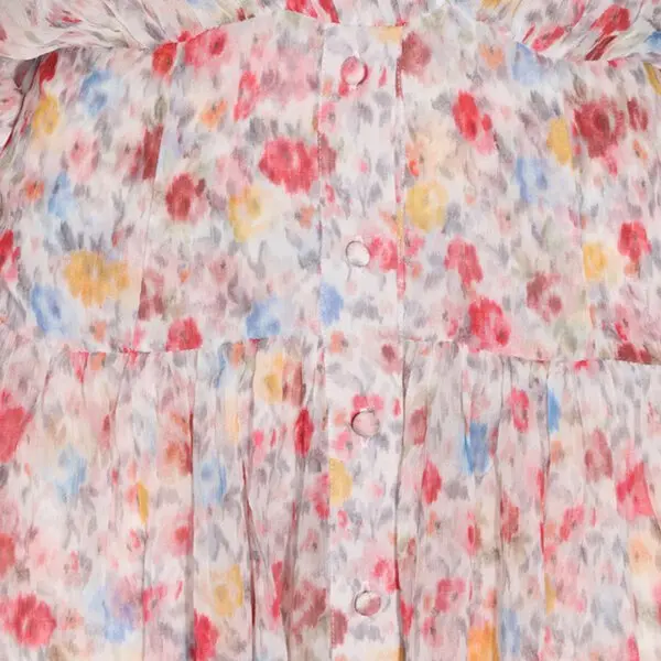 GANNI Floral Silk Dress
