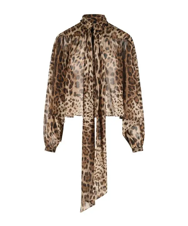 Dolce & Gabbana Dolce Gabbana Leopard Printed Shirt