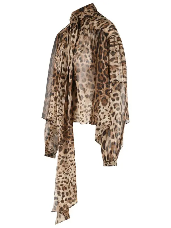Dolce & Gabbana Dolce Gabbana Leopard Printed Shirt