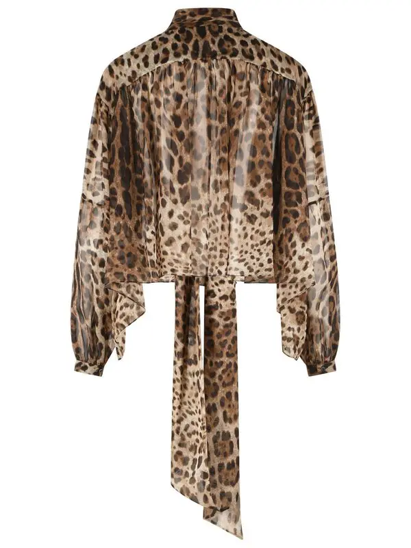 Dolce & Gabbana Dolce Gabbana Leopard Printed Shirt