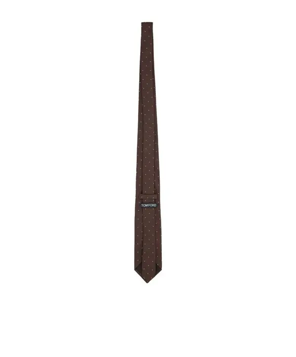 TOM FORD Polka-dot Neck Tie - Green