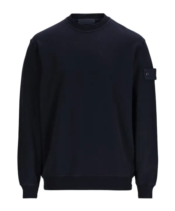 Stone Island Logo-patch Long-sleeve Sweater