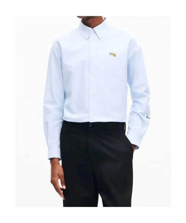Kenzo Jumping Tiger Embroidered Casual Shirt