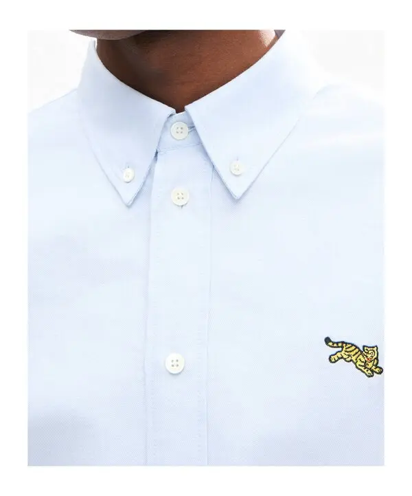Kenzo Jumping Tiger Embroidered Casual Shirt