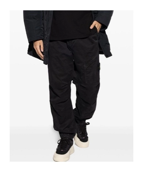 Stone Island Logo Patch Drawstring Trousers