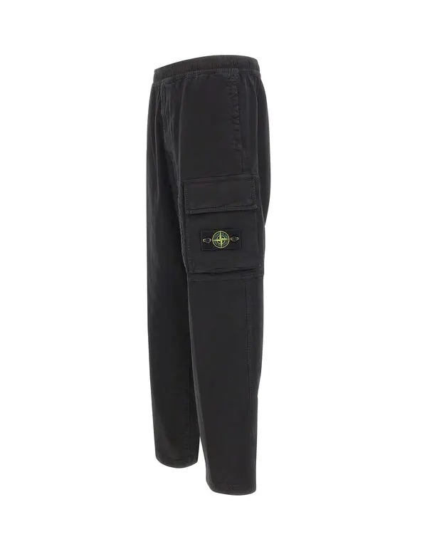 Stone Island Logo Patch Drawstring Trousers