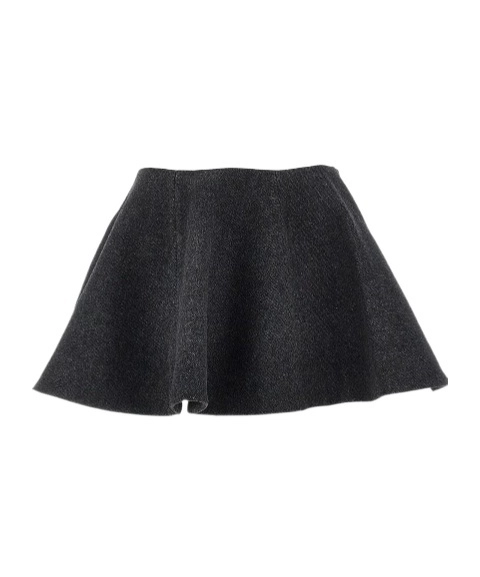 GANNI A-line Skirt - Phantom Black