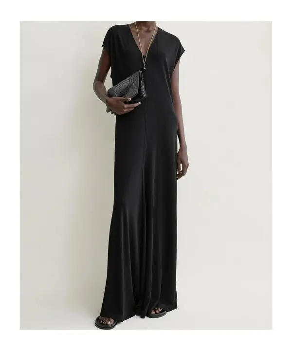 TOTEME V-neck Midi Dress