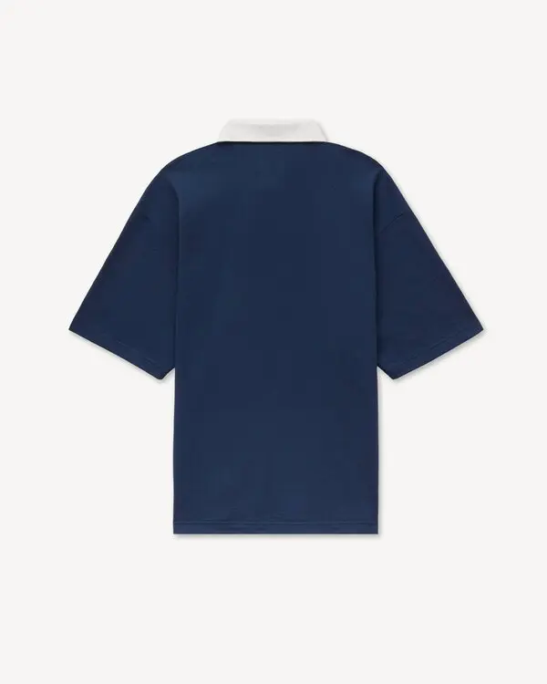 Kenzo Varsity' Relax Polo In Heavy Cotton
