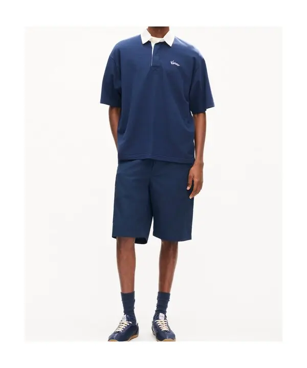 Kenzo Varsity' Relax Polo In Heavy Cotton