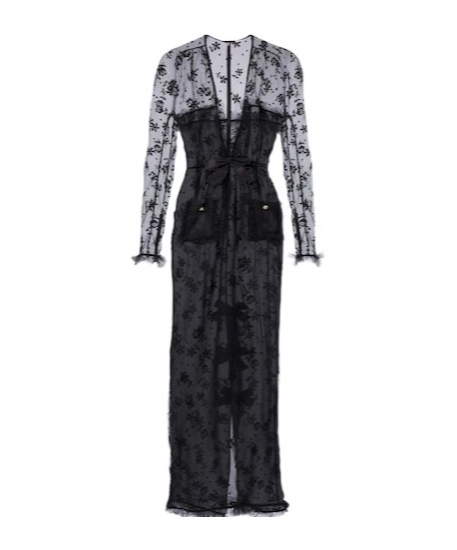 Alessandra Rich Bow-detail Lace Maxi Dress