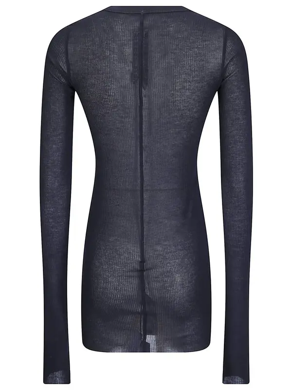 Rick Owens Ribbed Long Sleeve Top