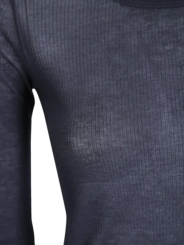 Rick Owens Ribbed Long Sleeve Top
