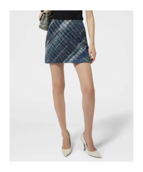 Missoni Wool-blend Check Mini Skirt
