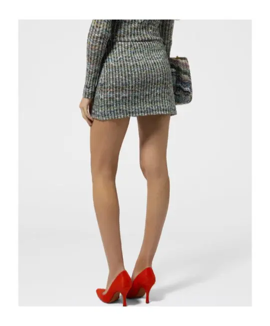 Missoni Chevron Viscose-blend Mini Skirt With Sequins
