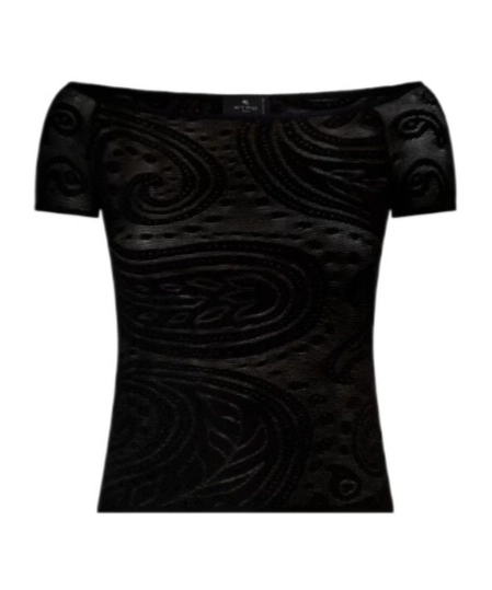 Etro Paisley Jacquard Sweater - Black