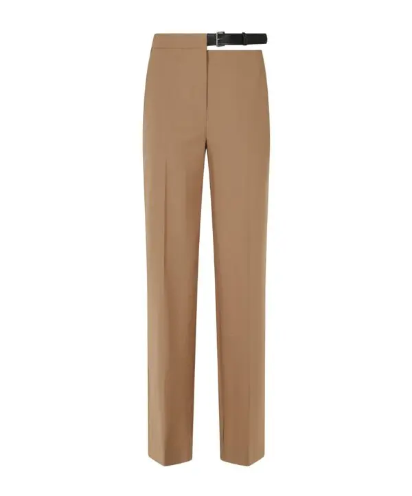 SEMICOUTURE Straight-leg Casual Trousers - Cammello
