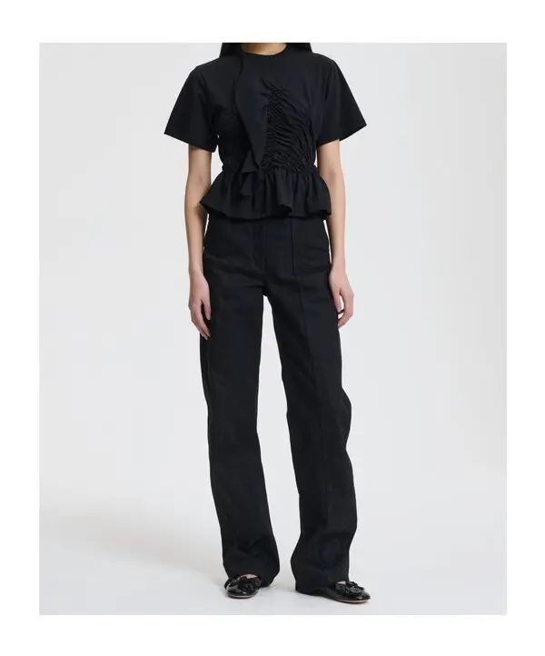 Cecilie Bahnsen Short Sleeve Ruffled T-shirt