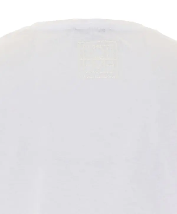 TOTEME Crewneck Short-sleeved T-shirt With Decorative Stitching